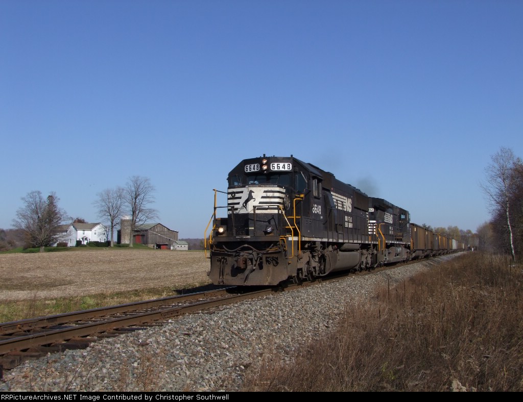 Westbound empty passing MP78